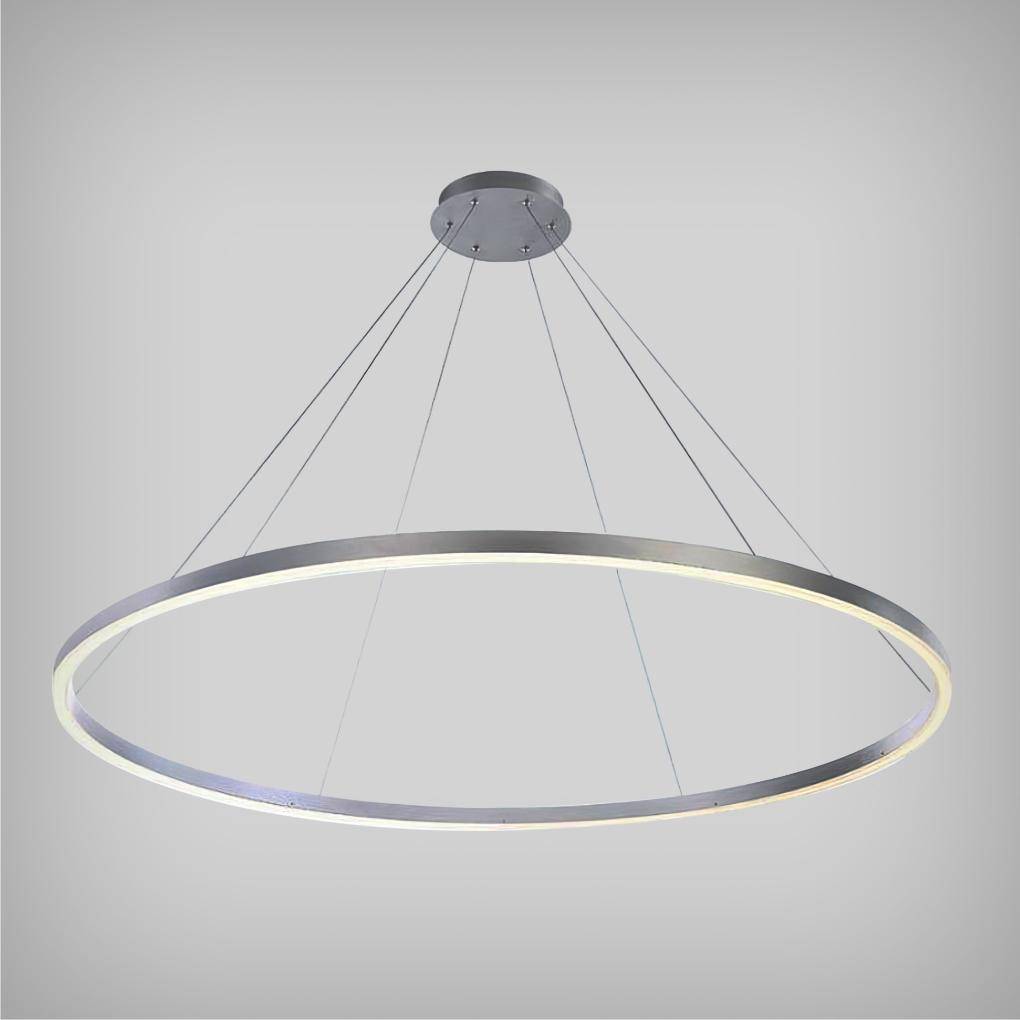 60.75-Inch Slim LED Ring Pendant Round Chandelier – LED Lights Direct