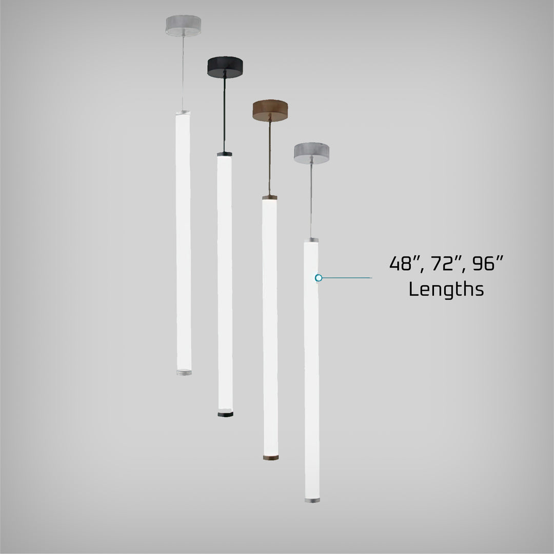 Vertical Tube LED Cylinder Pendant Light – LED Lights Direct
