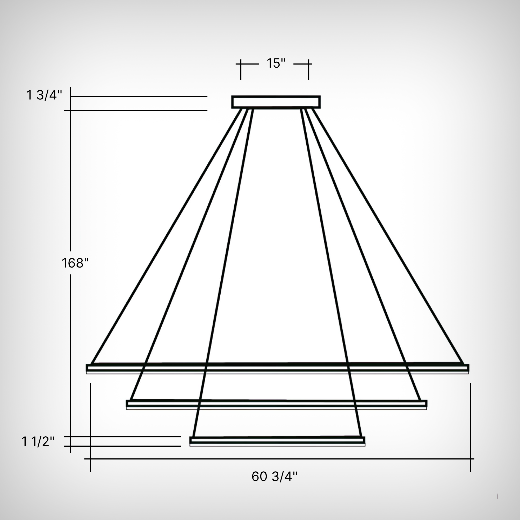 Large Round LED Ring Pendant Chandelier (3-Tier) – LED Lights Direct