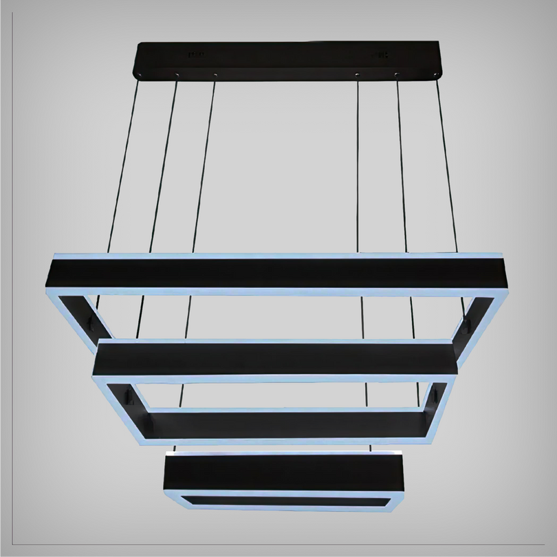 Architectural LED 3-Tier Rectangle Chandelier – LED Lights Direct