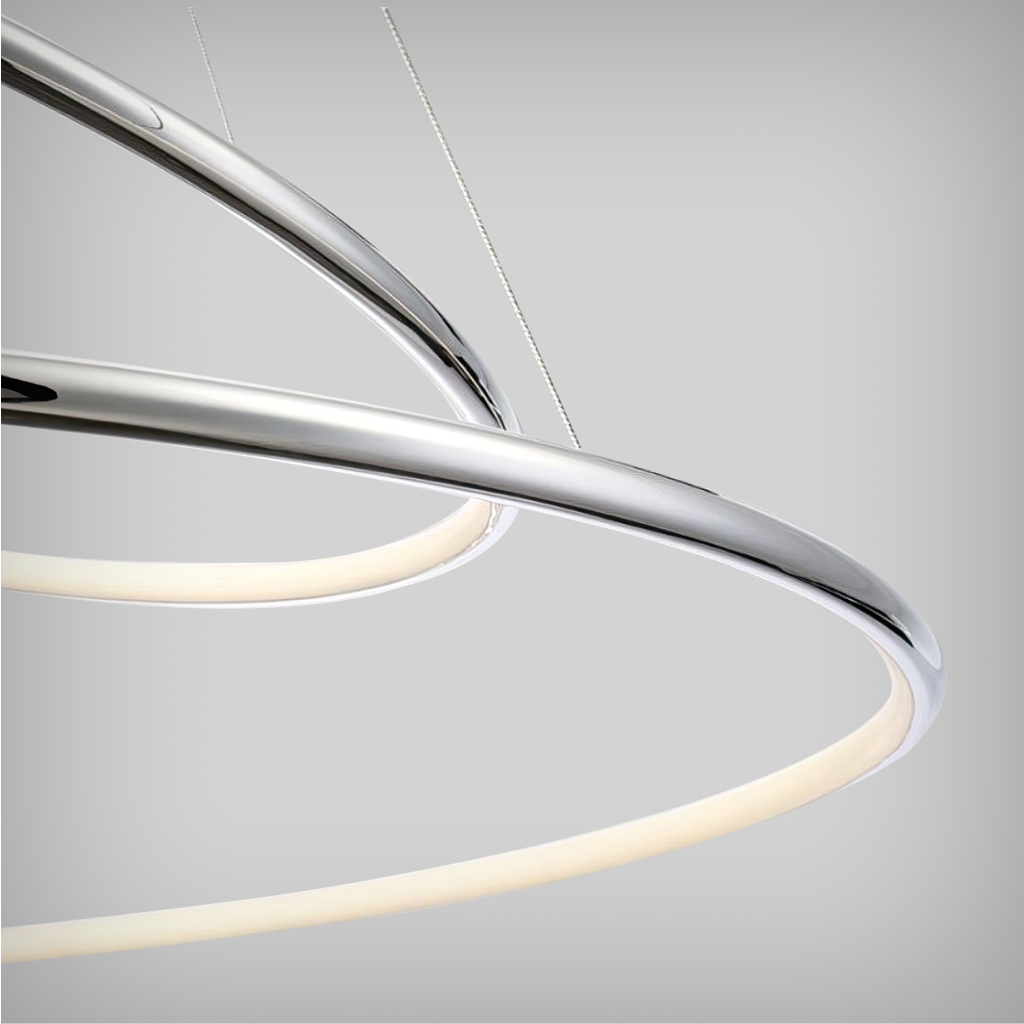 Large Round LED Ring Pendant Chandelier (2-Tier) – LED Lights Direct