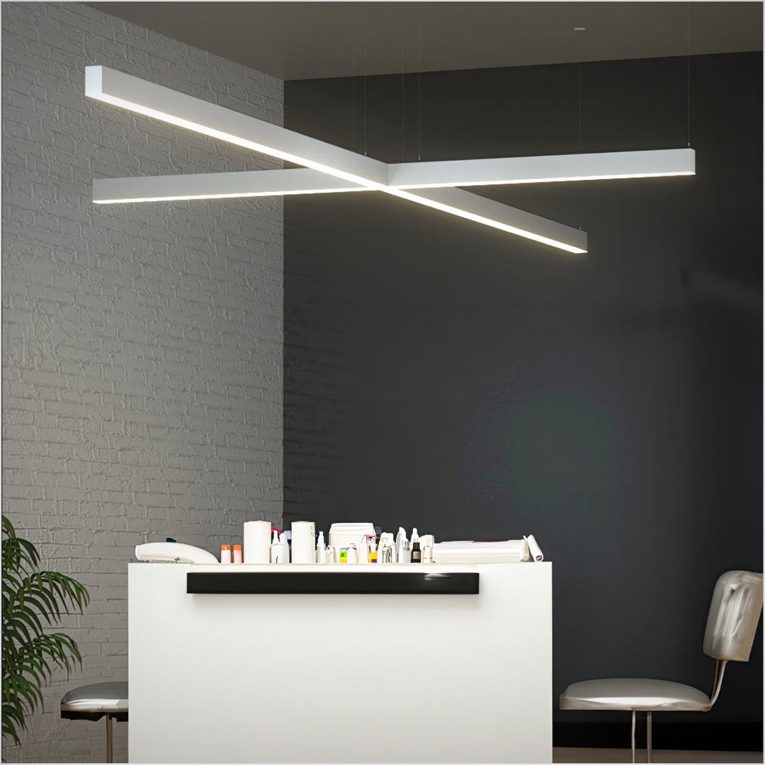 X-Shaped LED Linear Pendant Light with a 2.5-Inch Design – LED Lights ...