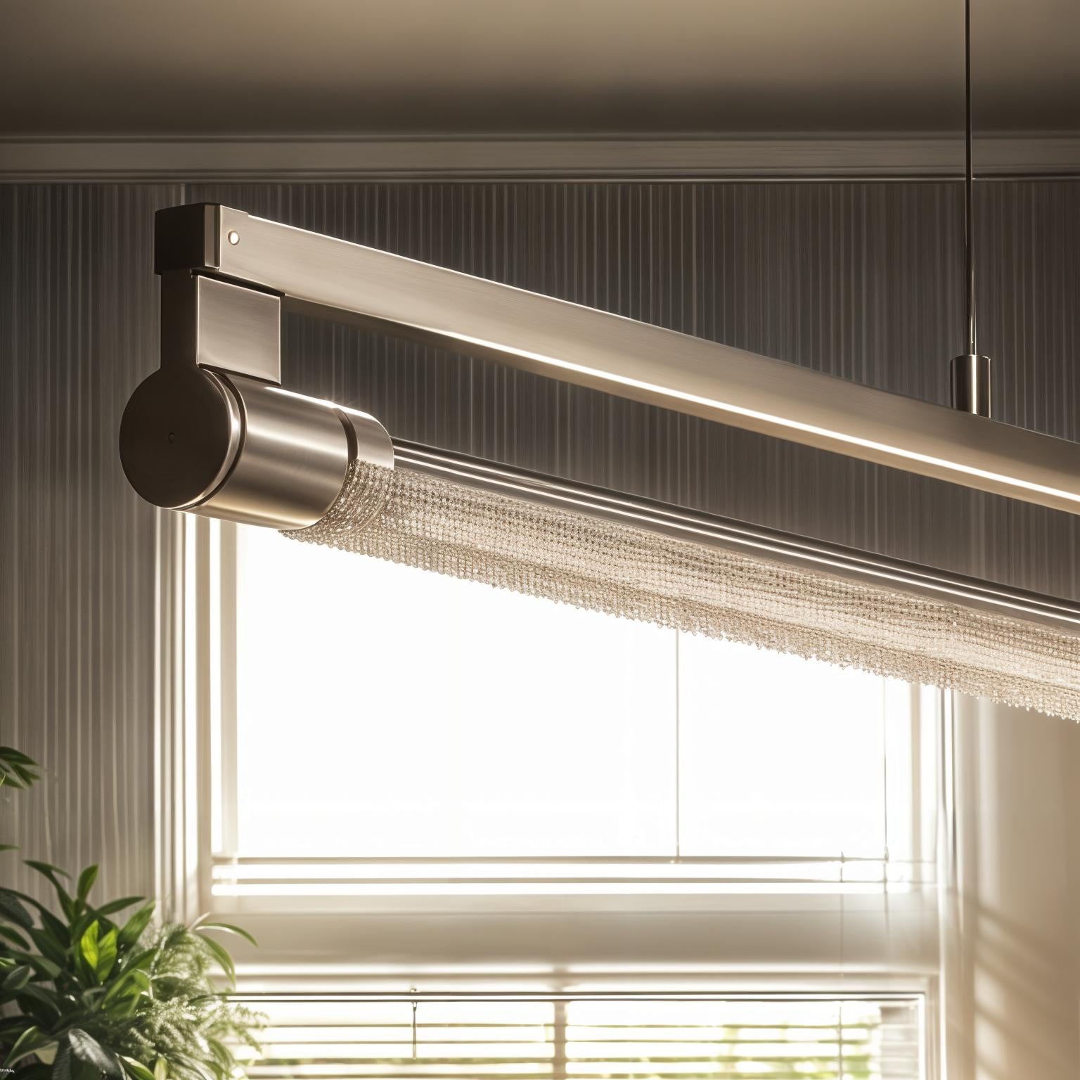 4 Ft Bronze Suspended LED Linear Light with Dual-Mode Illumination ...