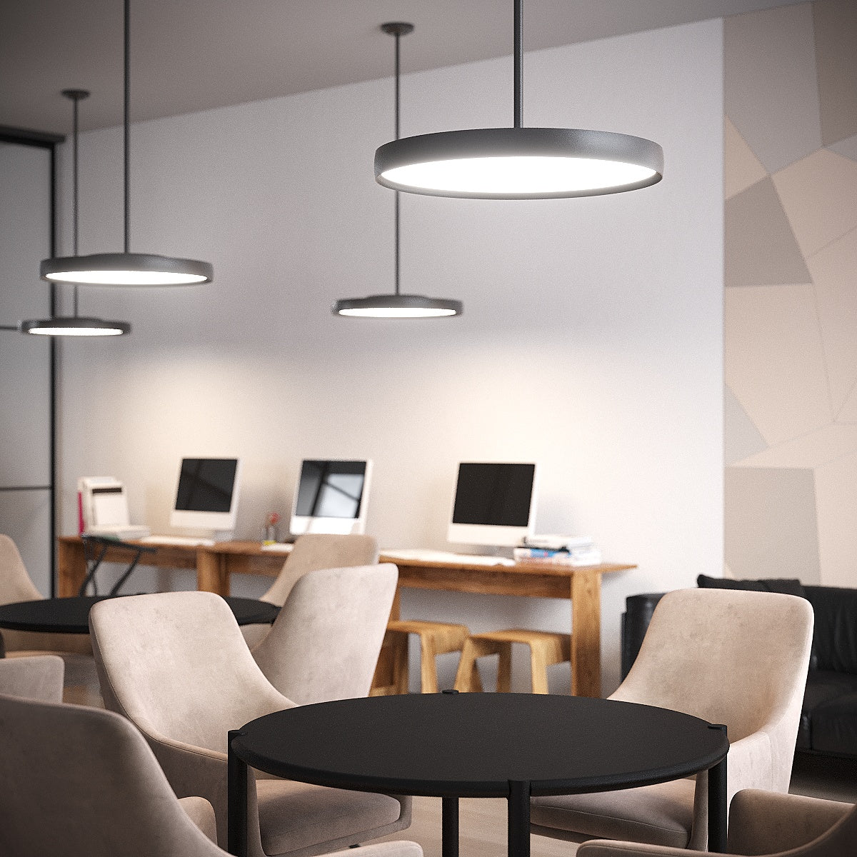 Round Ceiling Rod Pendant – LED Lights Direct