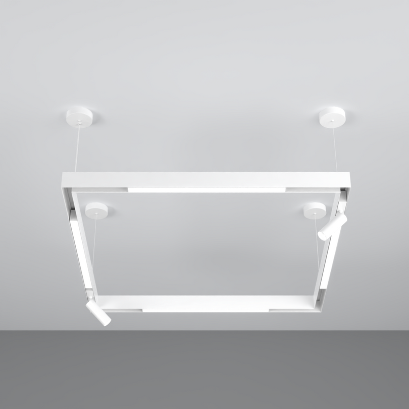 Lines & Spots – LED Square Magnetic Track Pendant Set – LED Lights Direct