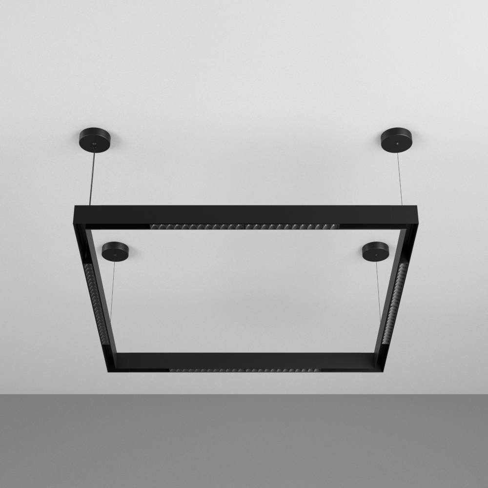 Quietly Bright – LED Square Magnetic Track Pendant Set – LED Lights Direct