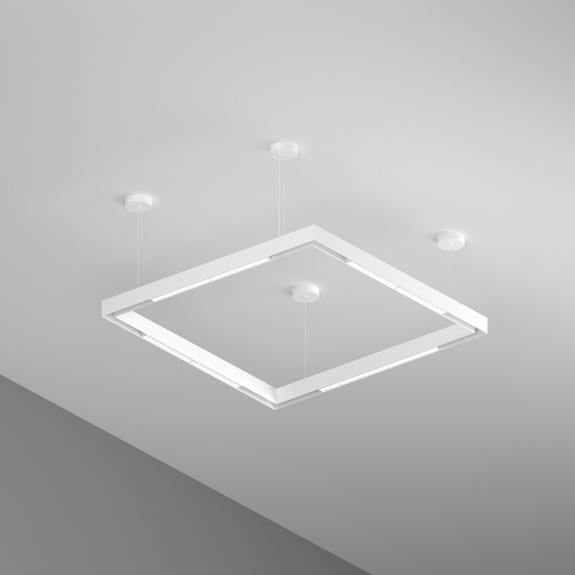 Quietly Bright – LED Square Magnetic Track Pendant Set – LED Lights Direct